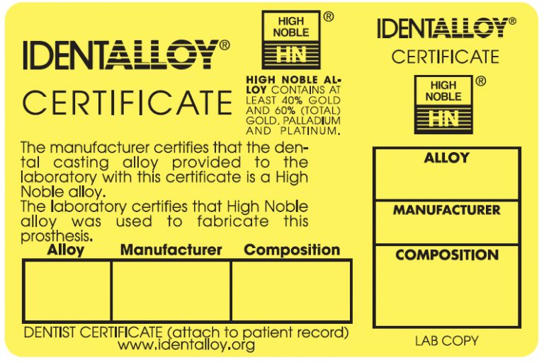 IdentAlloy/IdentCeram Certificate Program Explained – What's in Your Mouth?